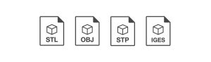 STL, STP, OBJ and IGS – different file types and which to use